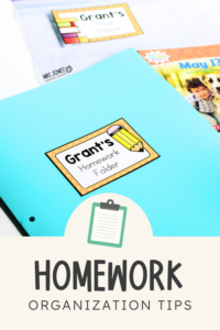 HOMEWORK ORGANIZATION MADE EASY - Mrs. Jones Creation Station