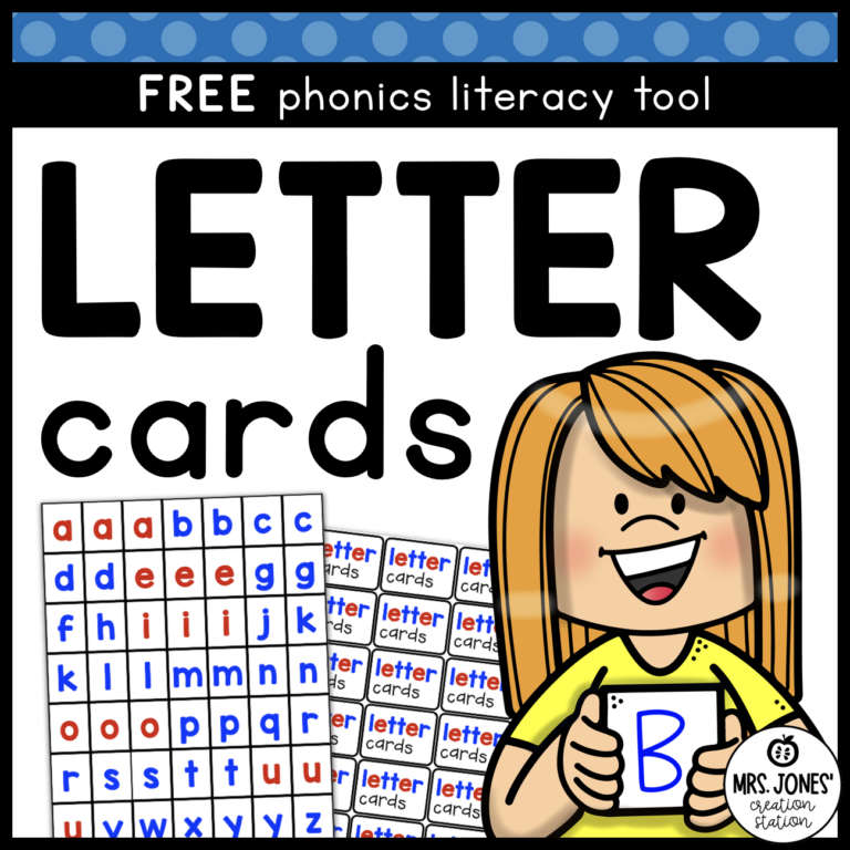 PHONICS WITH LETTER CARDS - Mrs. Jones Creation Station