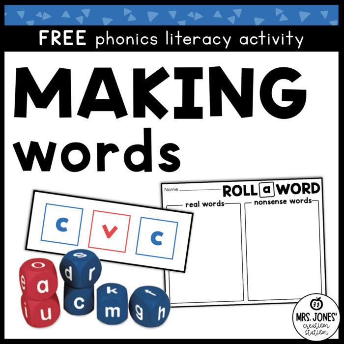 MAKING WORDS - Mrs. Jones Creation Station