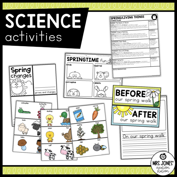 SPRING SCIENCE UNIT - Mrs. Jones Creation Station