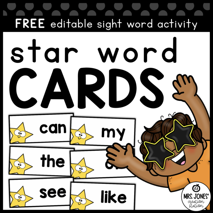 STAR SIGHT WORDS - Mrs. Jones Creation Station
