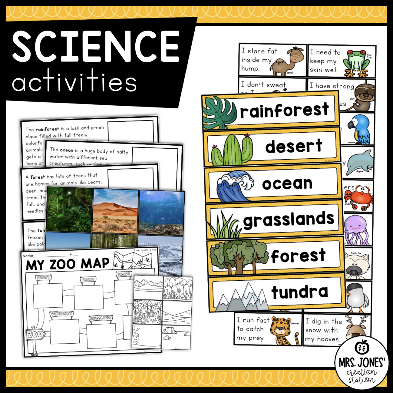 ZOO ANIMALS SCIENCE UNIT - Mrs. Jones Creation Station