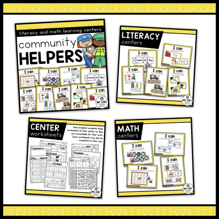 COMMUNITY HELPERS THEMATIC BUNDLE - Mrs. Jones Creation Station