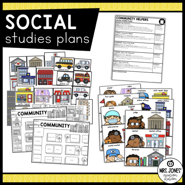 COMMUNITY HELPERS SOCIAL STUDIES UNIT - Mrs. Jones Creation Station