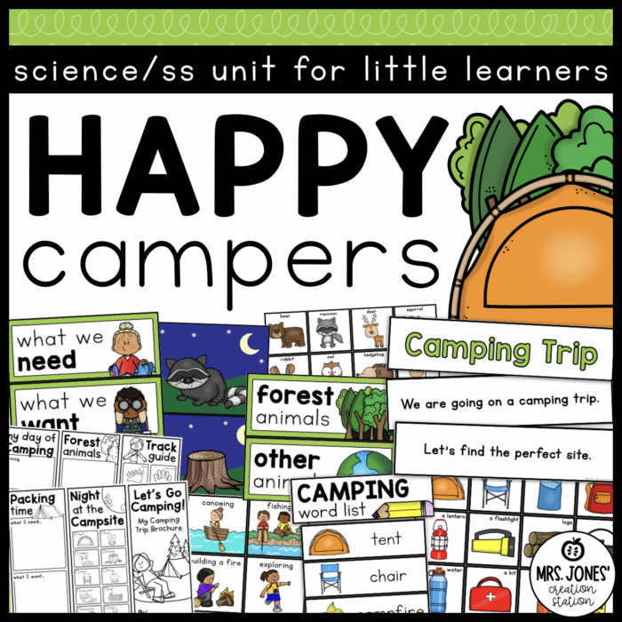 CAMPING SCIENCE UNIT - Mrs. Jones Creation Station