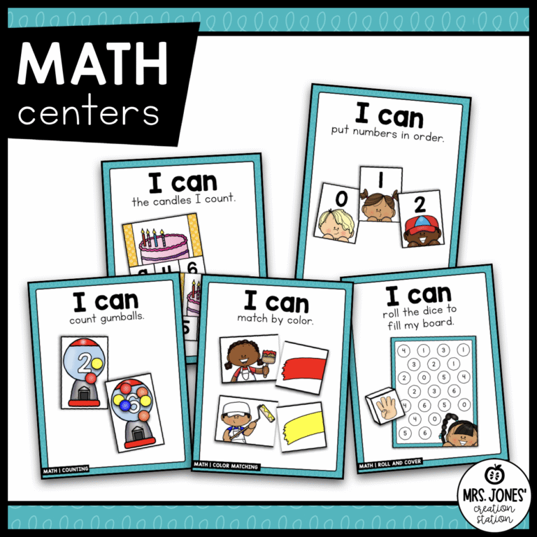 ALL ABOUT ME CENTERS | LITERACY AND MATH CENTERS - Mrs. Jones Creation ...
