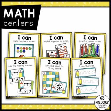 BACK TO SCHOOL CENTERS | LITERACY CENTERS | MATH CENTERS | PRE-K AND ...