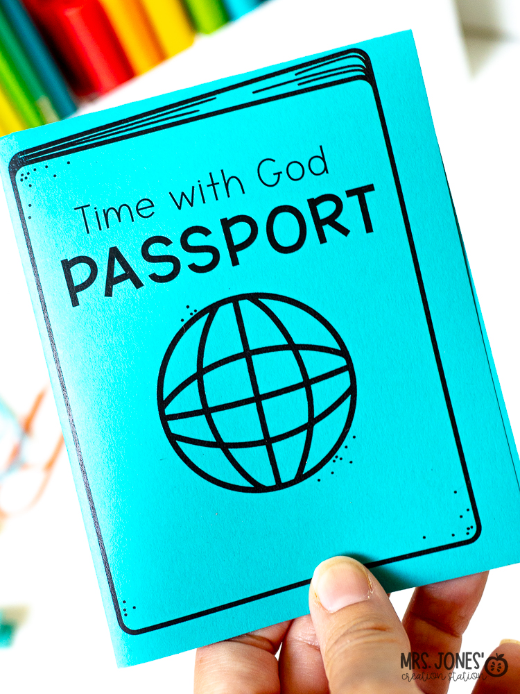 Time With God Passport | Free Bible Printable for Kids