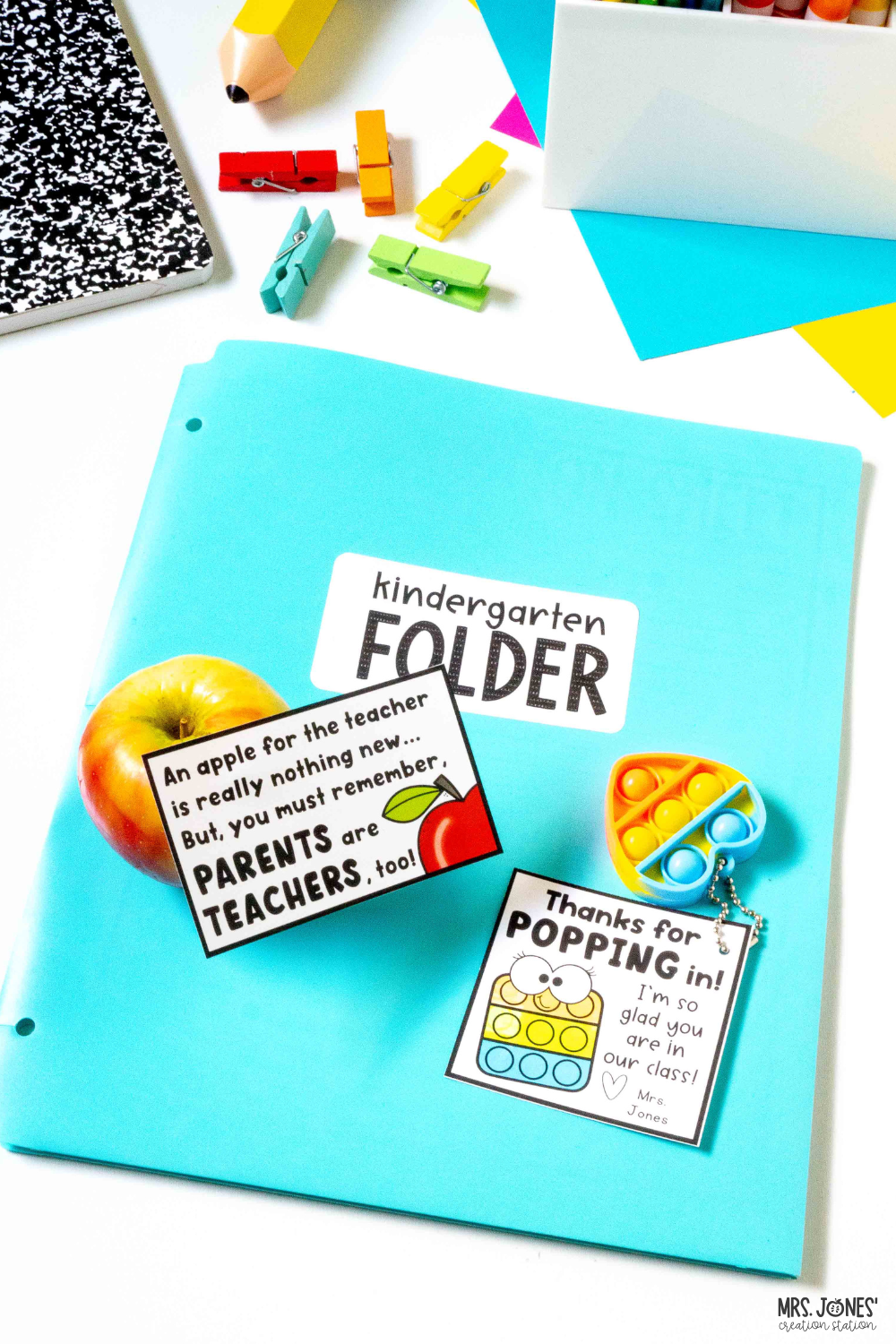FAMILY FOLDER FOR MEET THE TEACHER - Mrs. Jones Creation Station