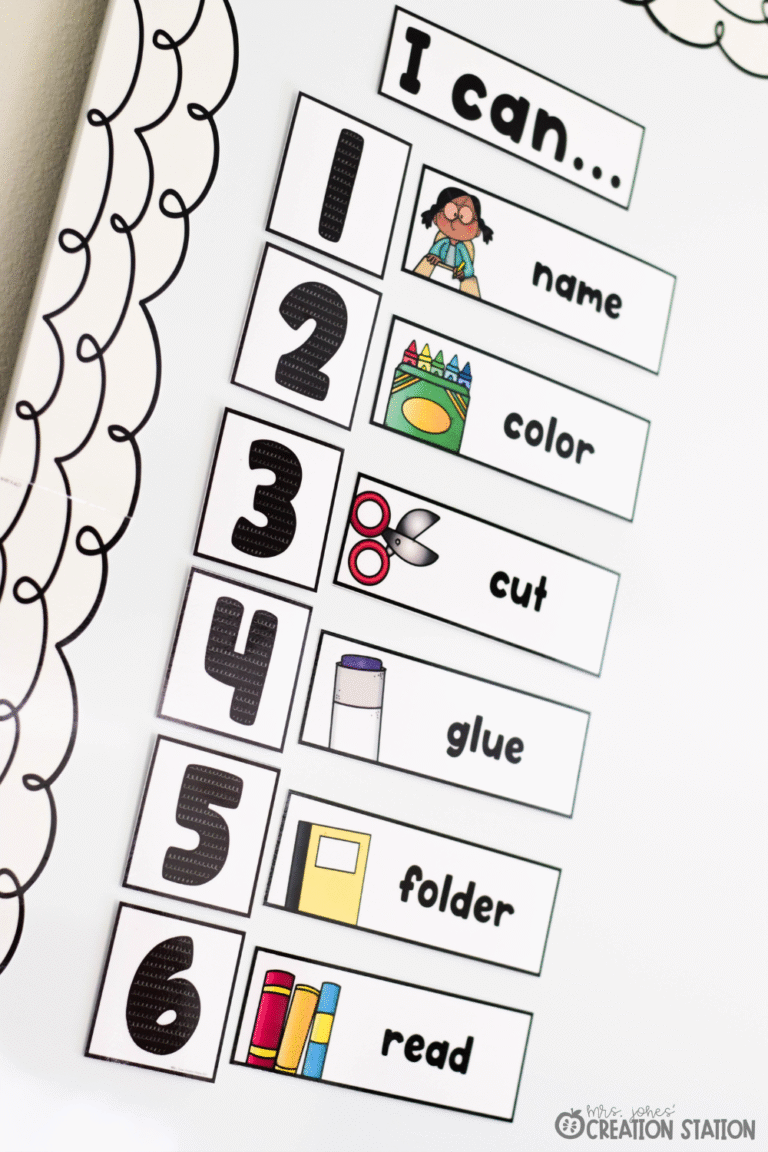 VISUAL DIRECTION CARDS FREEBIE - Mrs. Jones Creation Station