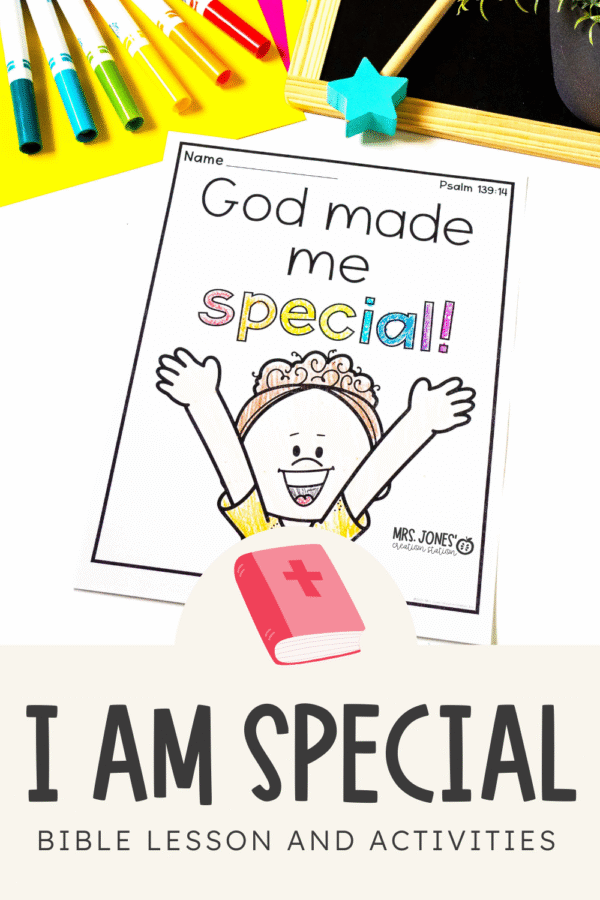 GOD MADE ME SPECIAL PRESCHOOL ACTIVITIES - Mrs. Jones Creation Station