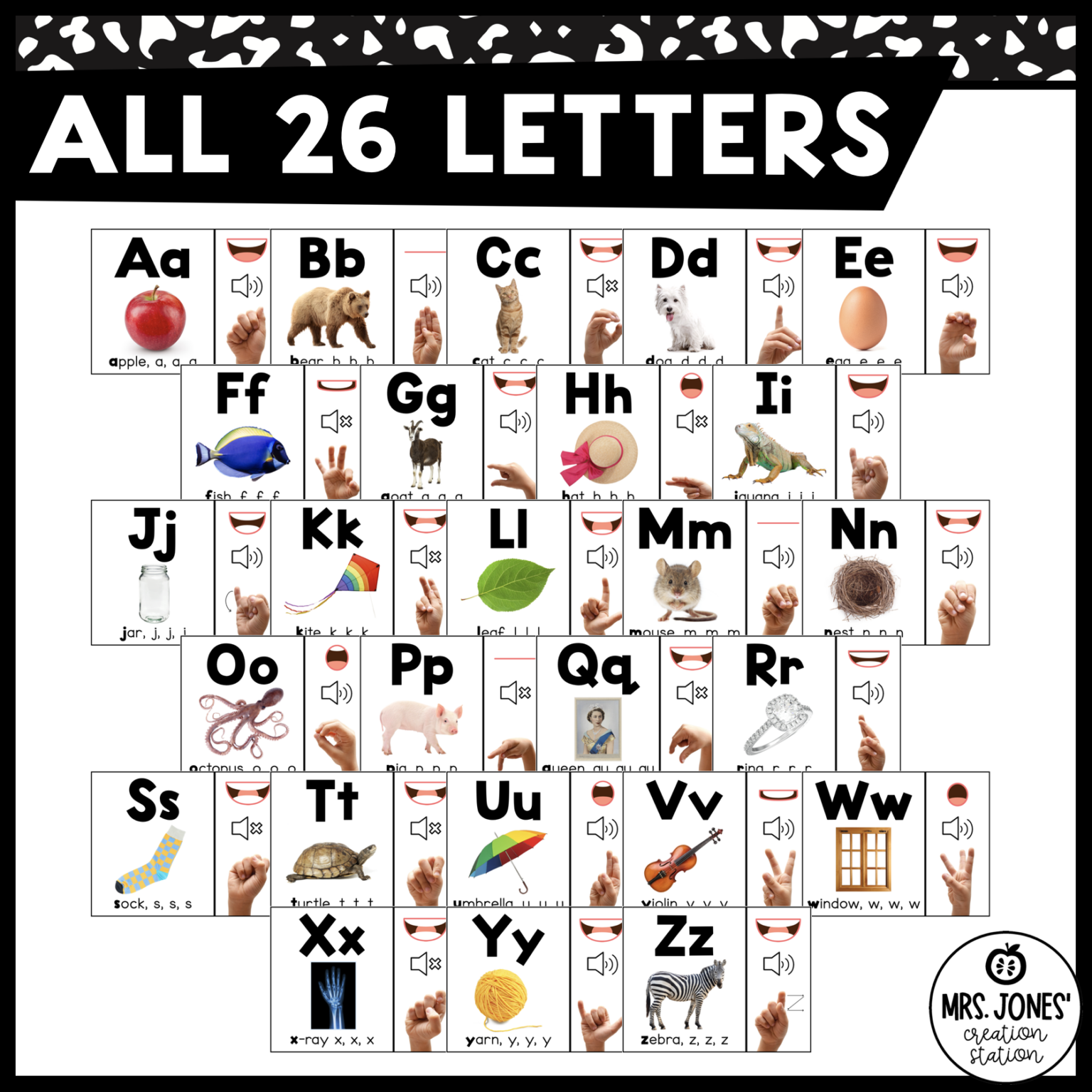 Alphabet Sound Cards | Letter Sounds and Phonics