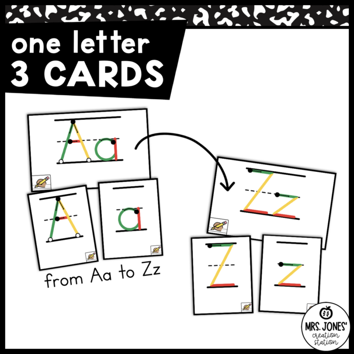 Letter Formation Cards for Alphabet Handwriting Practice