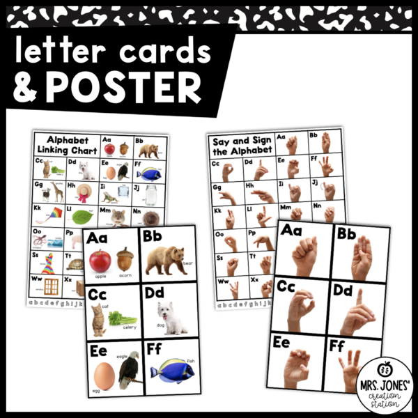 Alphabet Linking Chart and Cards | Letter Recognition Tool